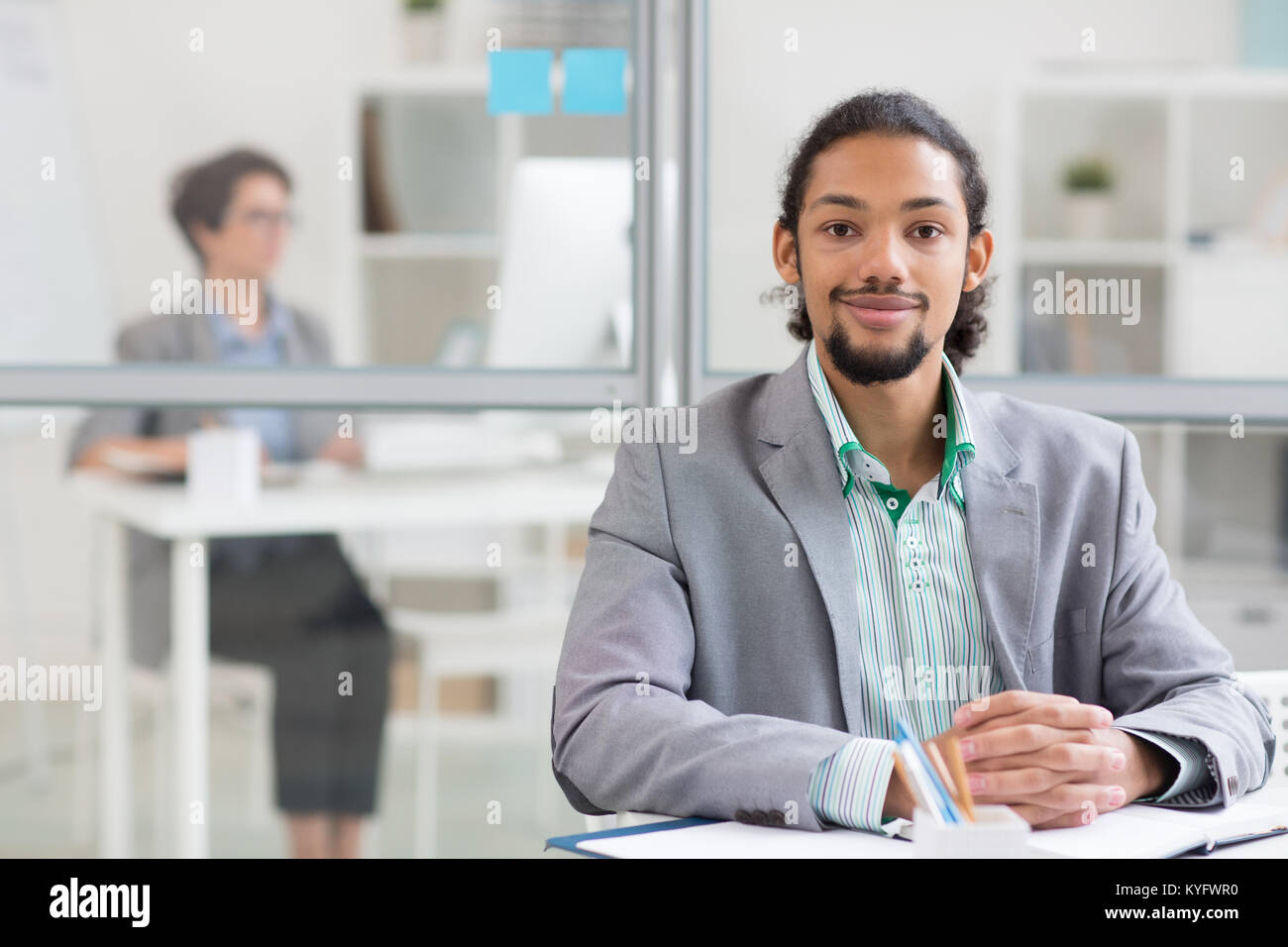 Working in office Stock Photo - Alamy
