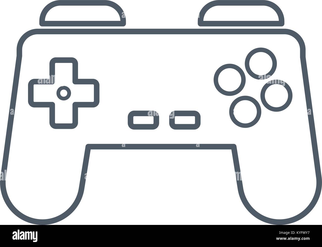 Gamepad videogame symbol Stock Vector Image & Art - Alamy