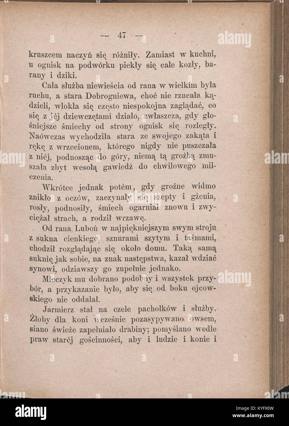 PL Józef Ignacy Kraszewski-Lubonie tom I 053 Stock Photo - Alamy