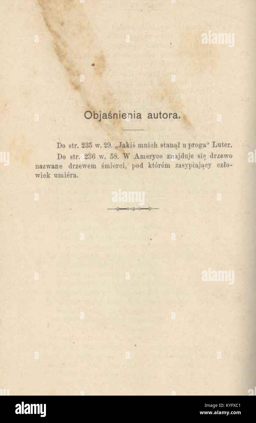 PL Juliusz Slowacki - Oda do wolności 07 Stock Photo - Alamy