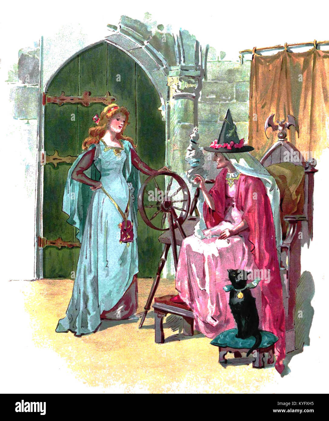 The 1900 work 'Spiaca krlewna' depicts a royal figure, reflecting ...