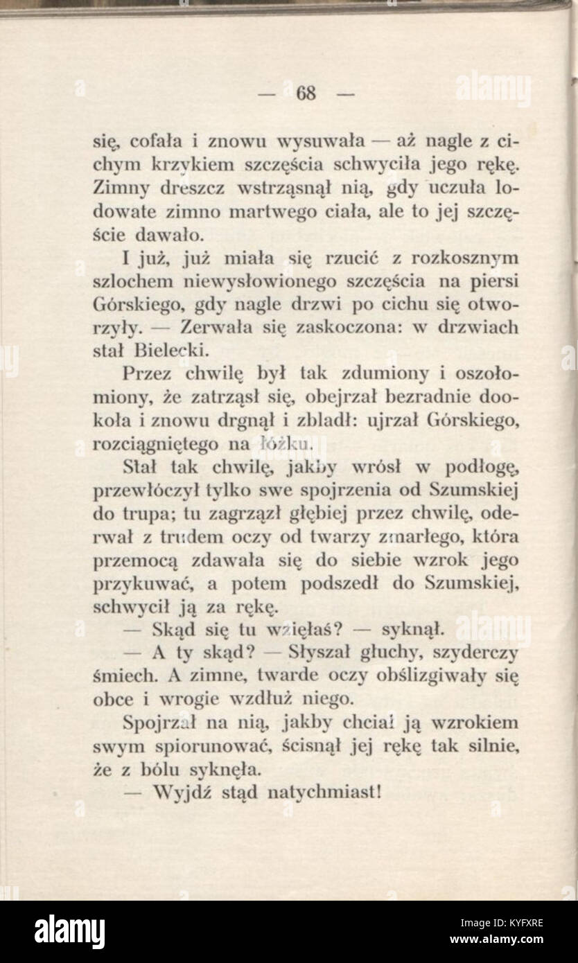A literary work by Stanislaw Przybyszewski titled 'Mocny Czlowiek ...