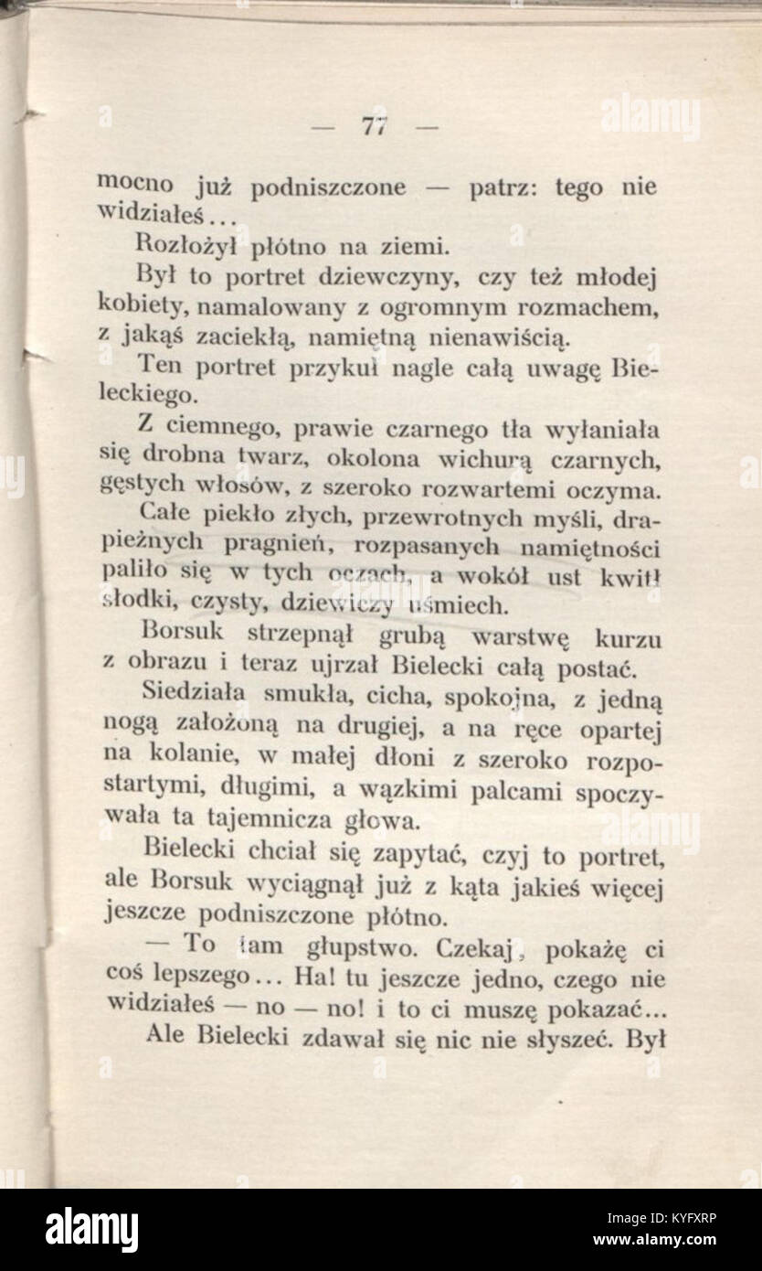 A page from 'Mocny człowiek' (The Strong Man) by Stanisław ...