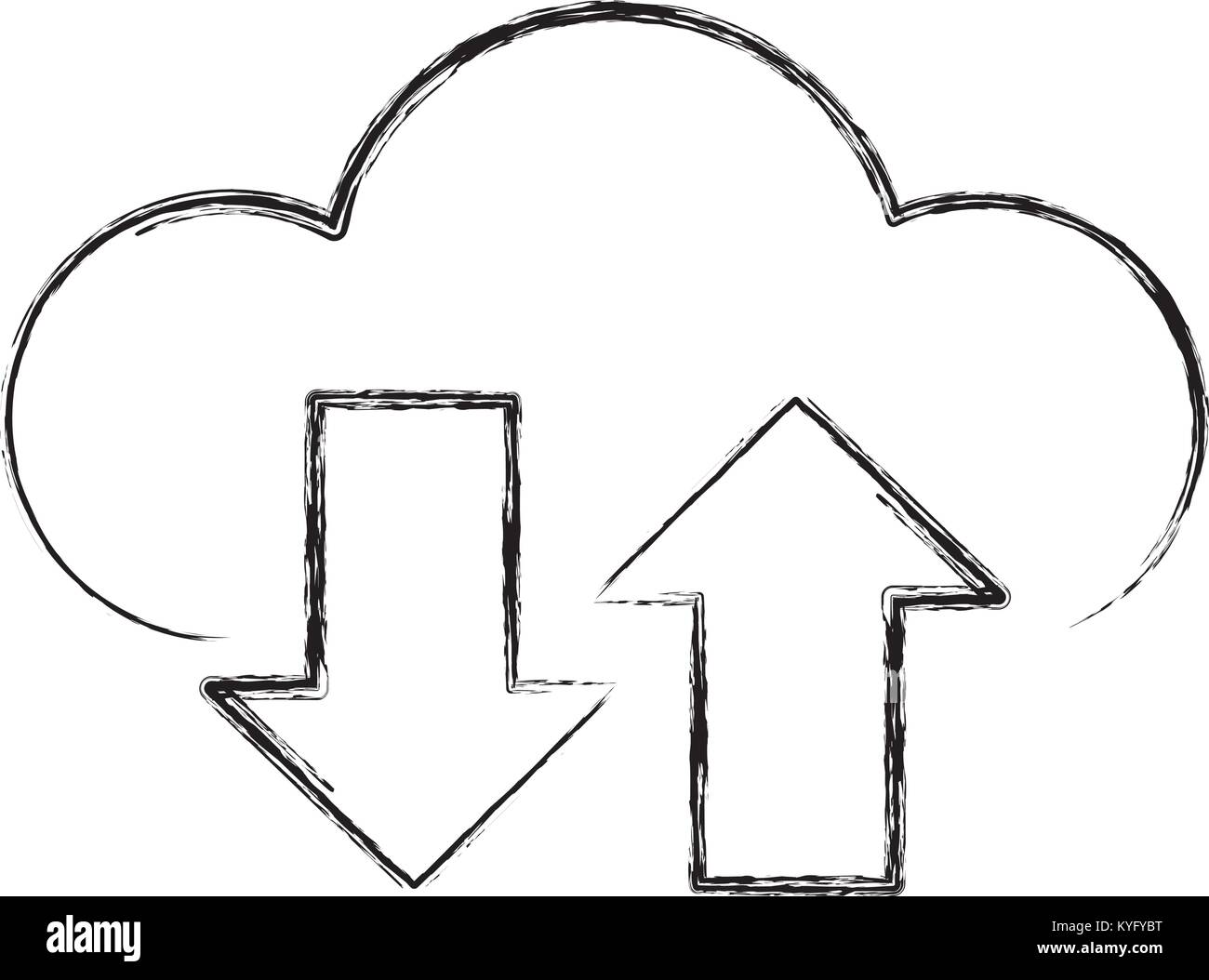 Cloud computing technology symbol Stock Vector Image & Art - Alamy