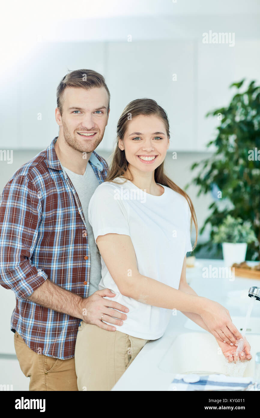 Couple at home Stock Photo - Alamy