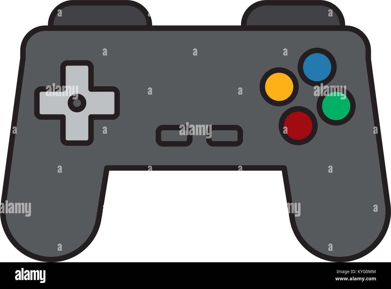 Gamepad videogame symbol Stock Vector Image & Art - Alamy
