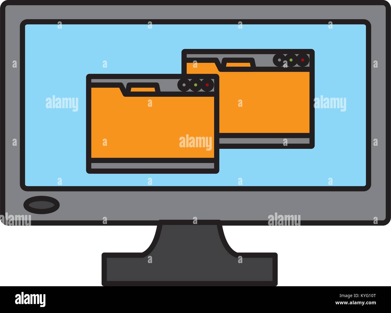 Computer screen on Stock Vector Image & Art - Alamy