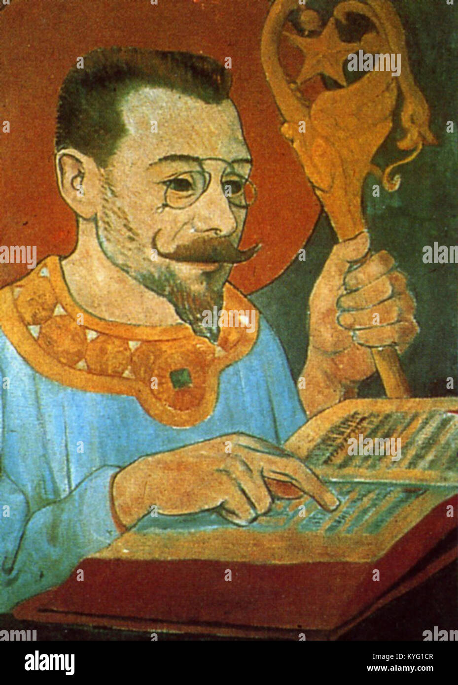 This portrait features Paul Ranson, a French painter associated with ...