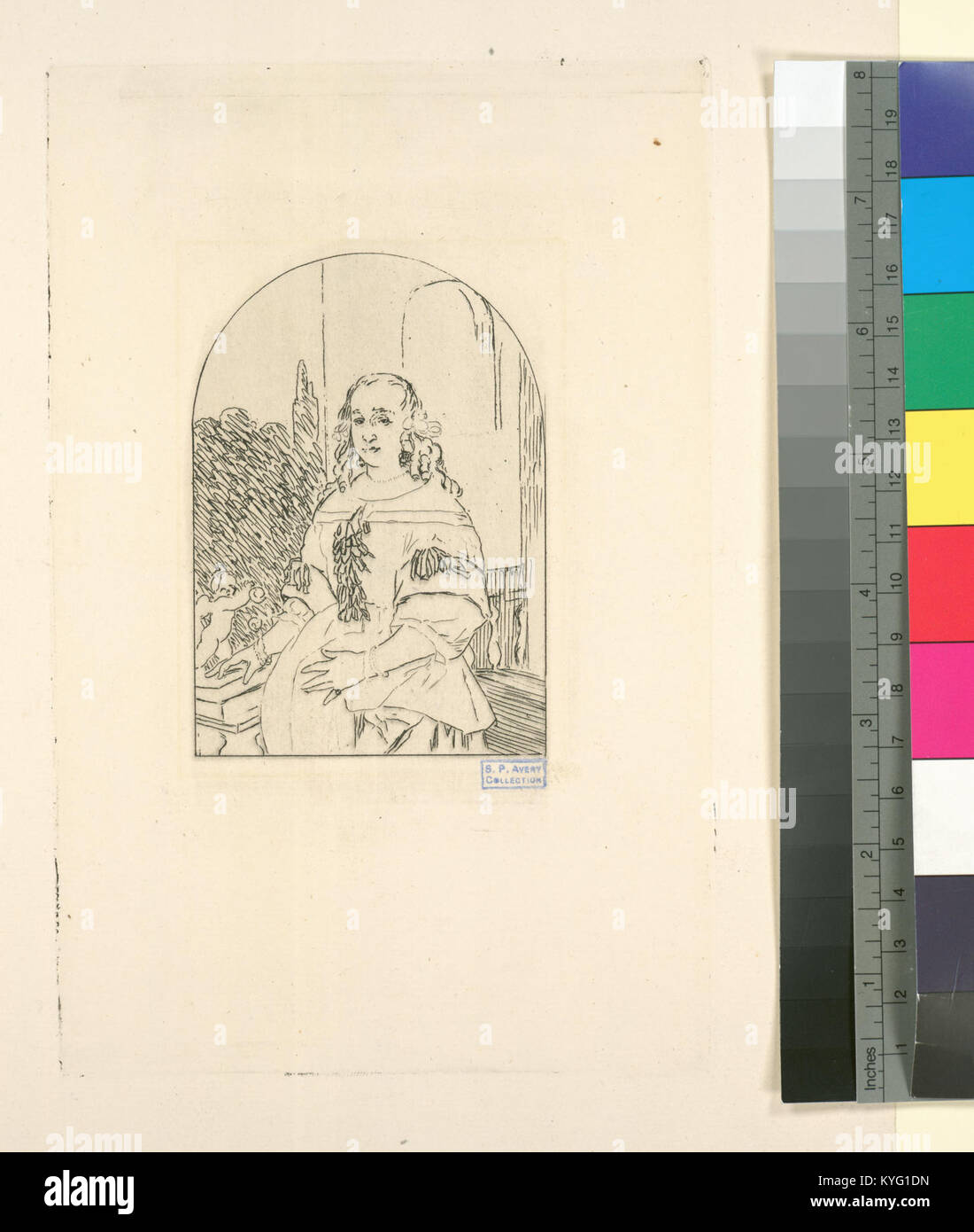 18th-century French portrait of a high-status woman, illustrating ...