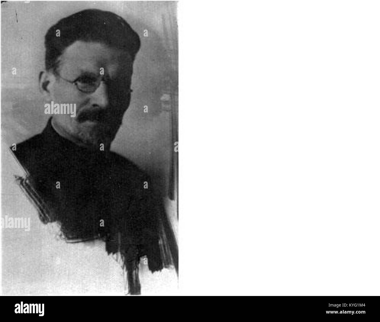 This is a portrait of Mikhail Kalinin, a Soviet political leader. The ...
