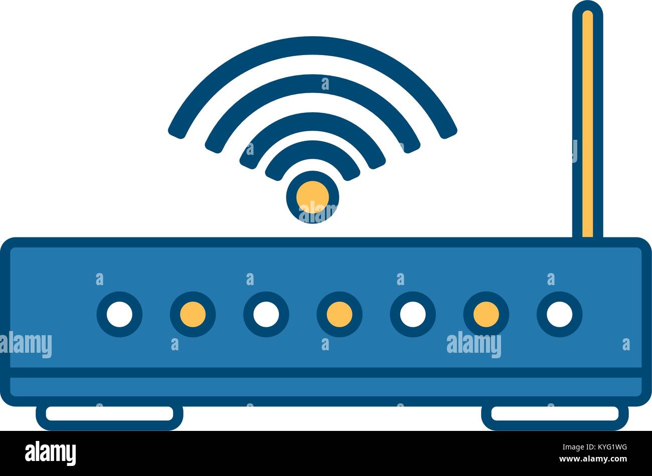 Wifi router antenna Stock Vector Image & Art - Alamy