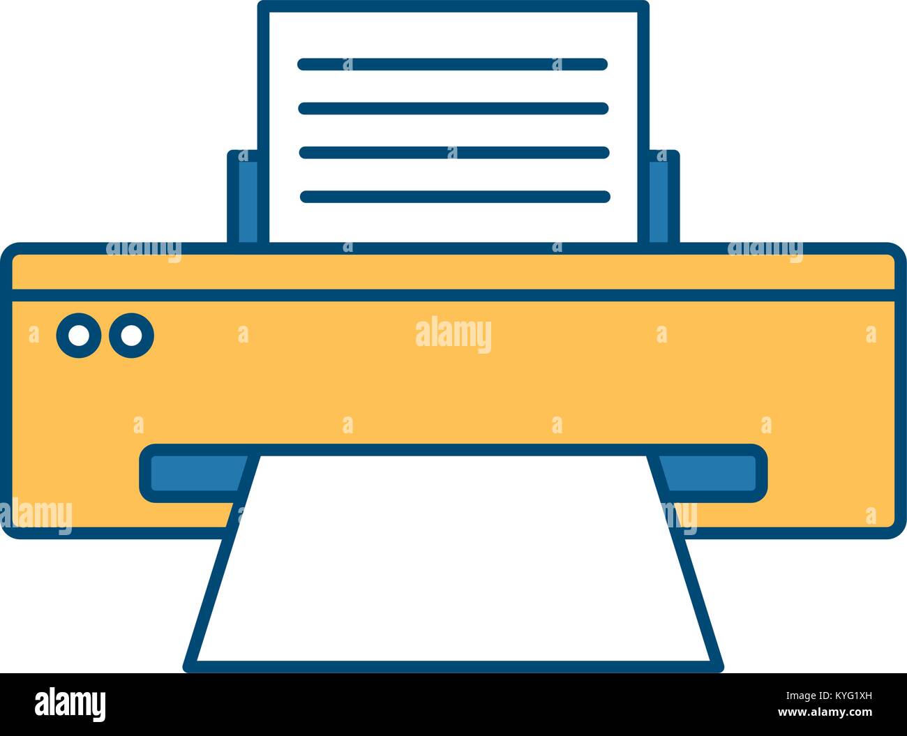 Computer printer device Stock Vector Image & Art - Alamy