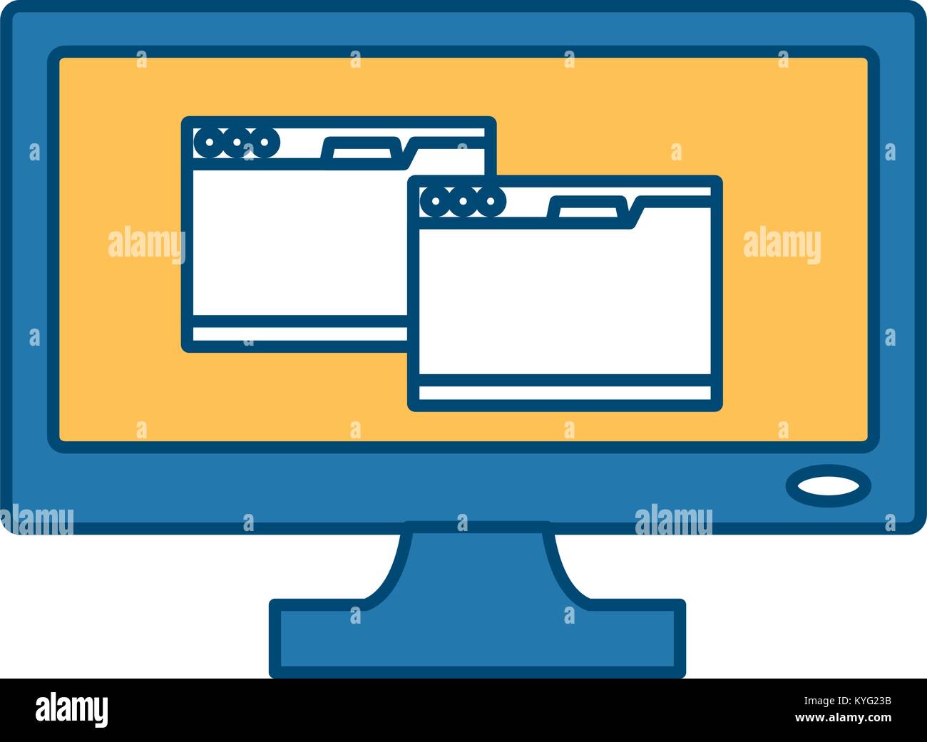 Computer screen on Stock Vector Image & Art - Alamy