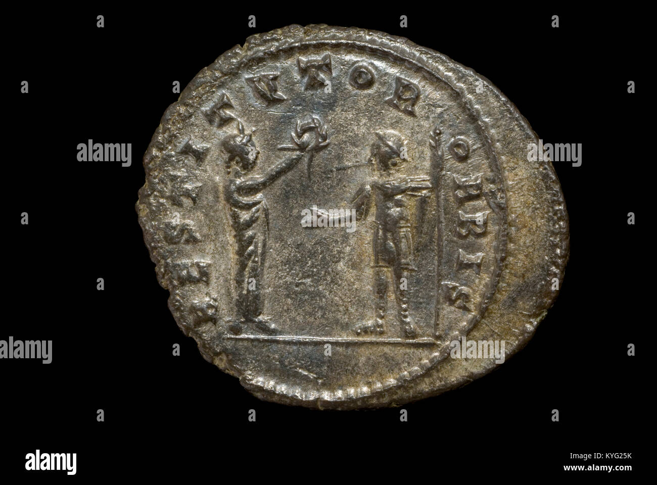 Roman coin of Aurelian Stock Photo - Alamy