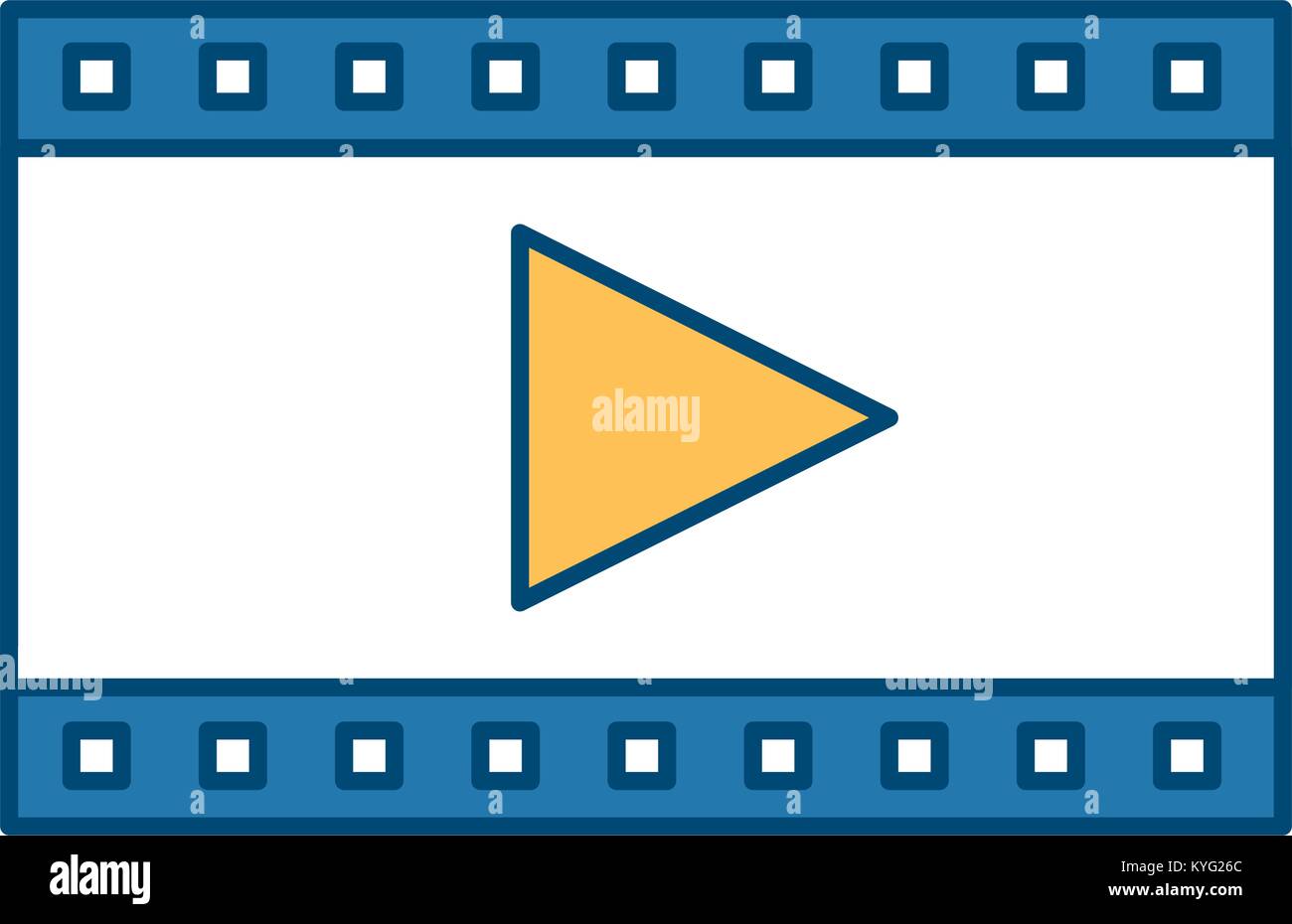 Video player symbol Stock Vector Image & Art - Alamy