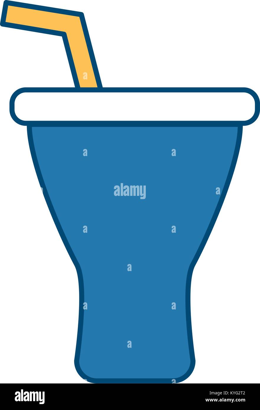 Drink cup with straw Stock Vector Image & Art - Alamy