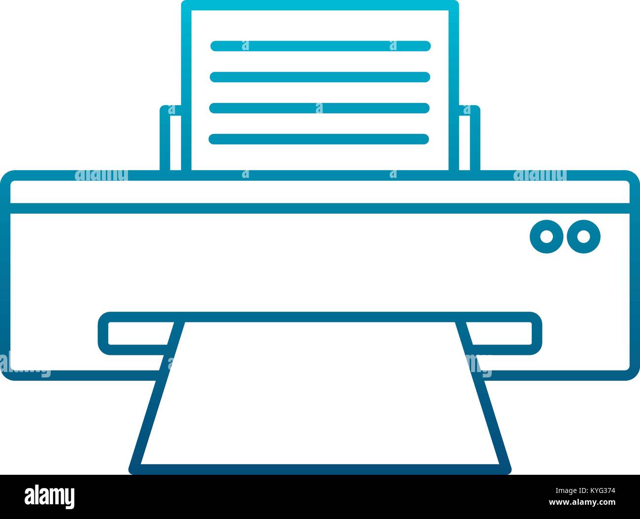 Computer printer device Stock Vector Image & Art - Alamy