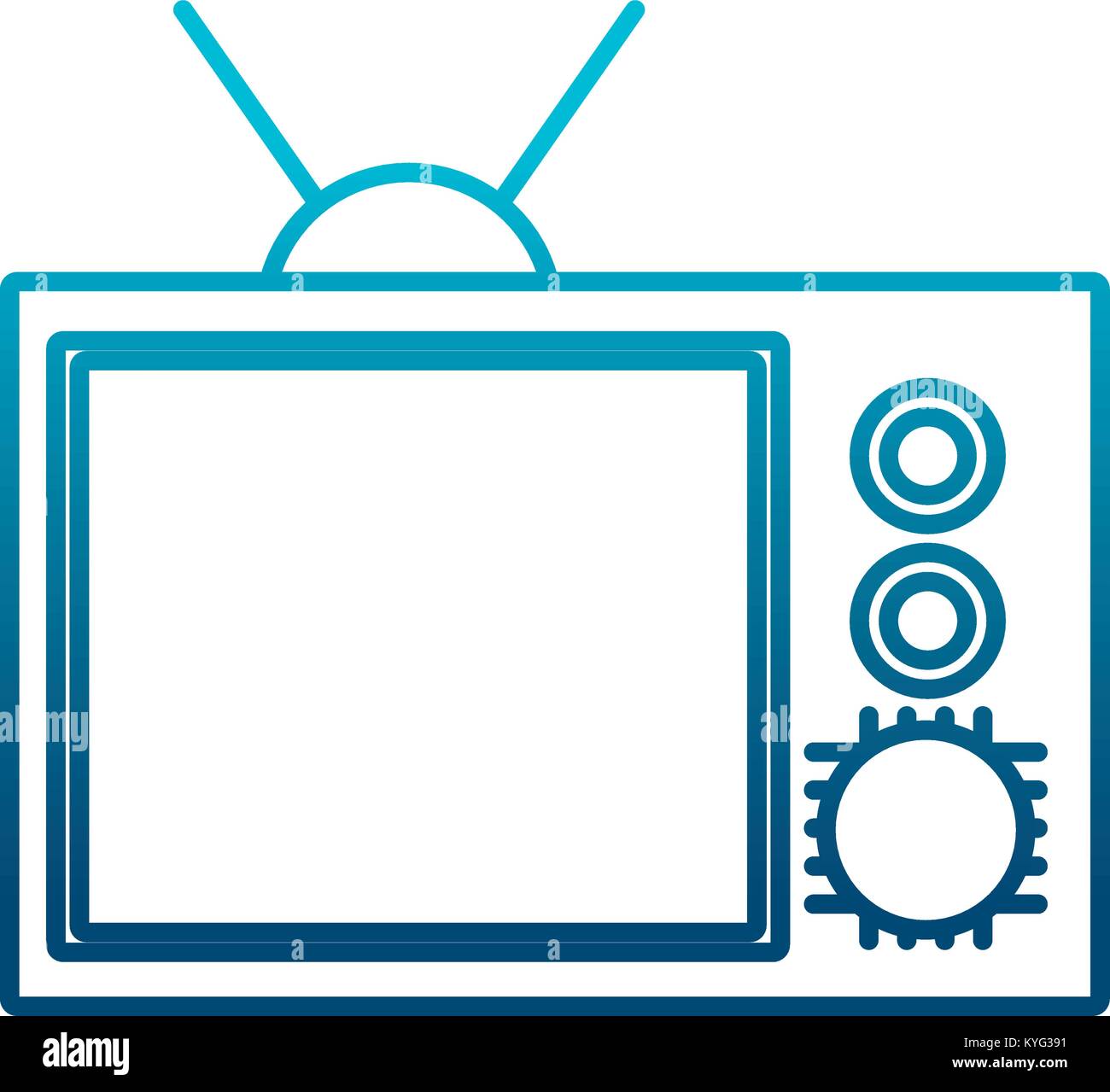 Old tv symbol Stock Vector Image & Art - Alamy