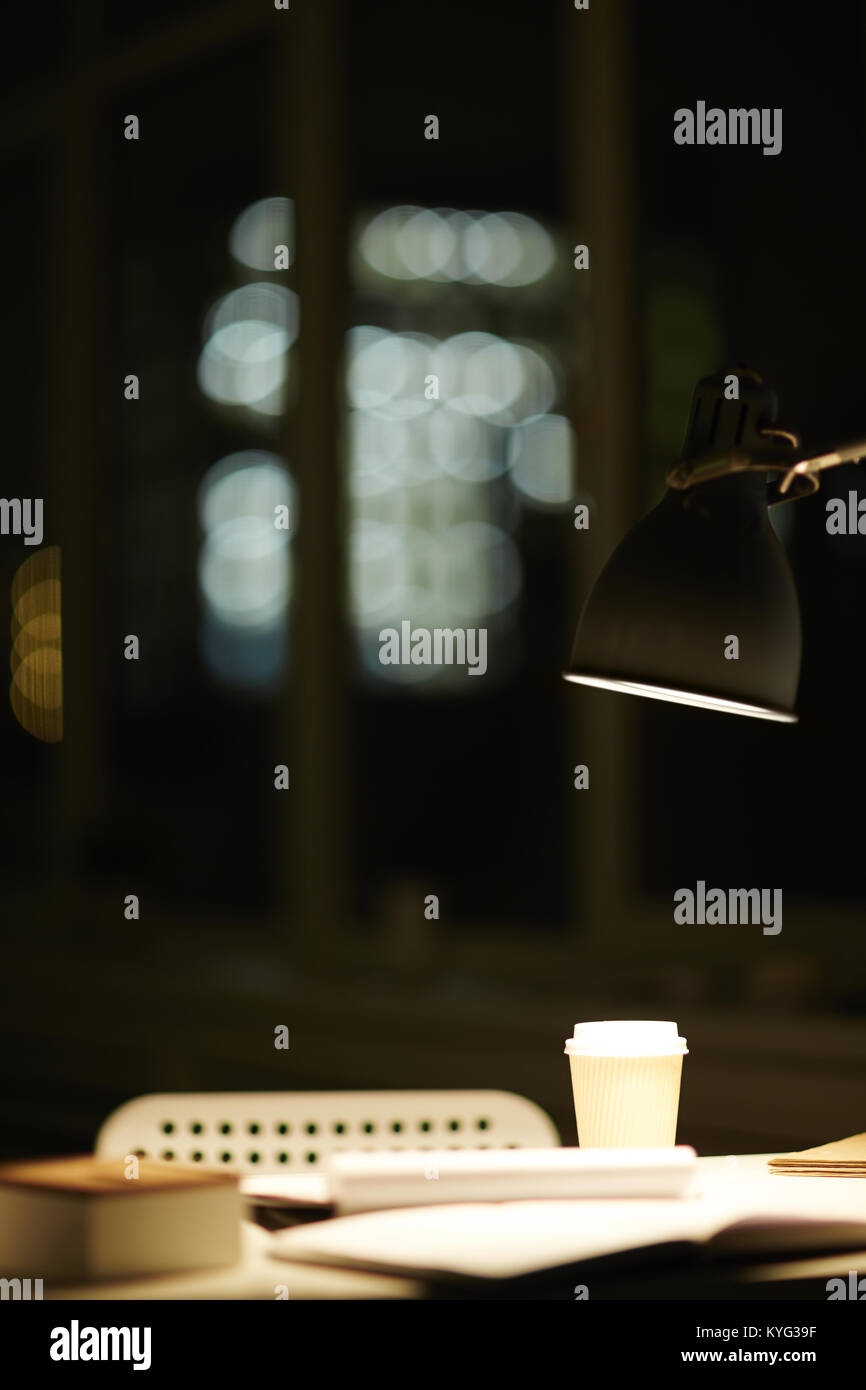 Lamp over workplace Stock Photo - Alamy