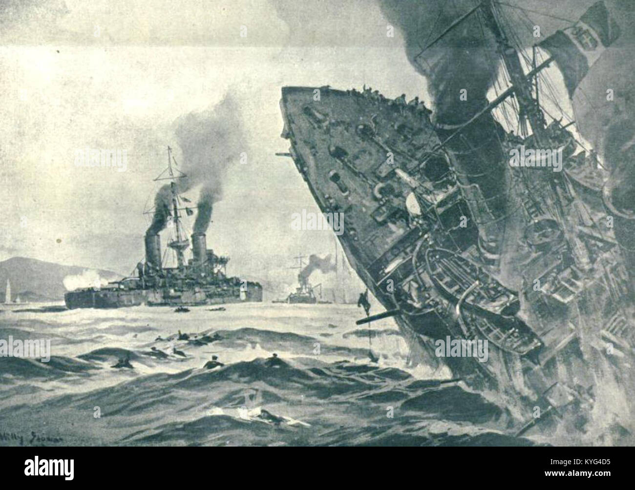 The 'Giuseppe Garibaldi' was an Italian armored cruiser sunk during the ...
