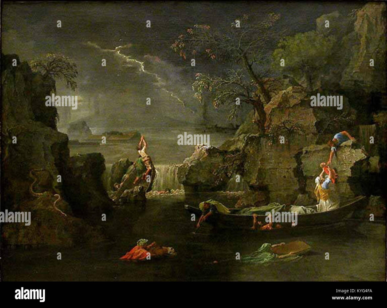Nicolas Poussin's painting 'L'Hiver ou Le Déluge' (Winter or the Deluge ...
