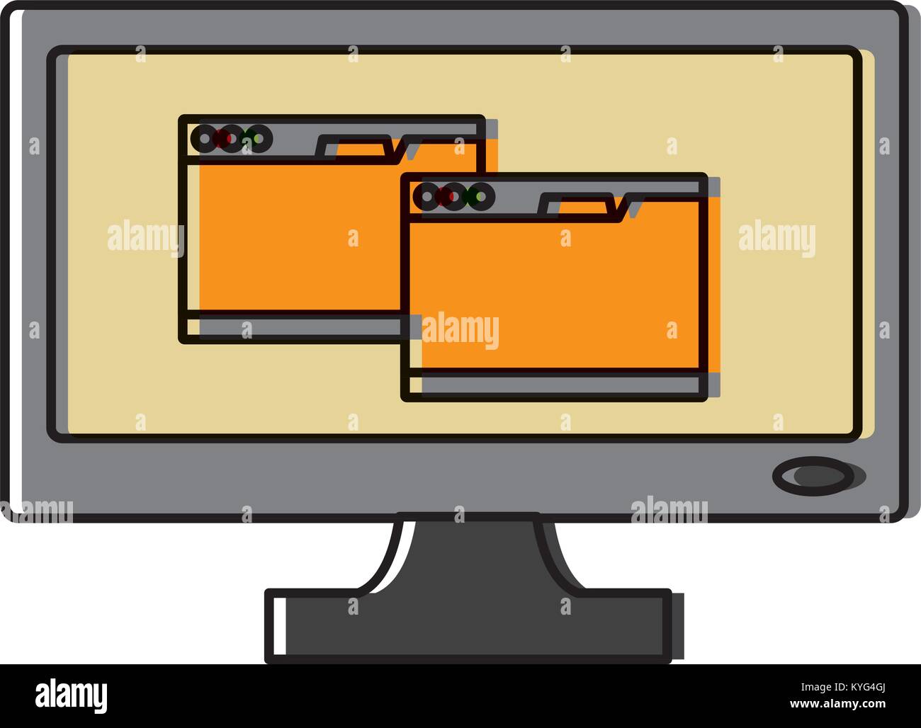 Screen windows Stock Vector Images - Alamy
