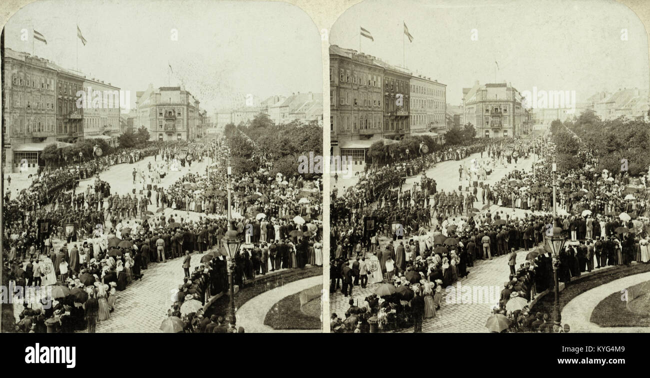 A historic photo of Pozsony, known today as Bratislava, featuring the ...