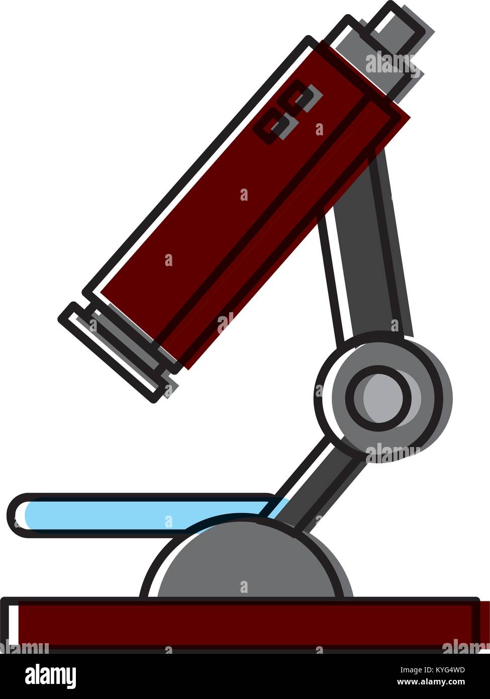 Microscope scientific tool Stock Vector Image & Art - Alamy