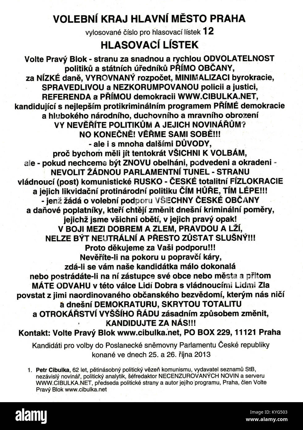 Czech photograph Cut Out Stock Images & Pictures - Alamy