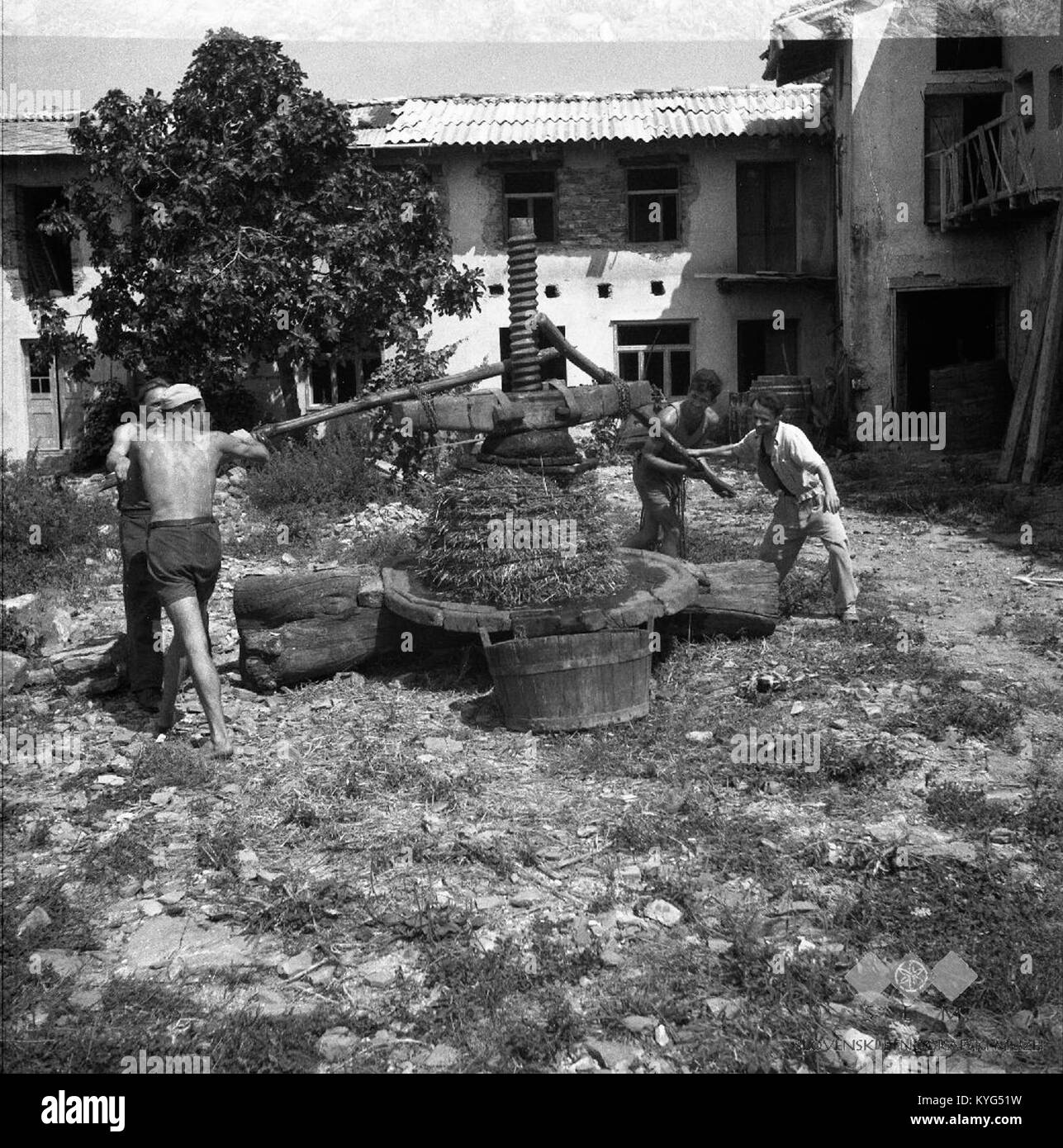 Traditional threshing method hi-res stock photography and images - Alamy