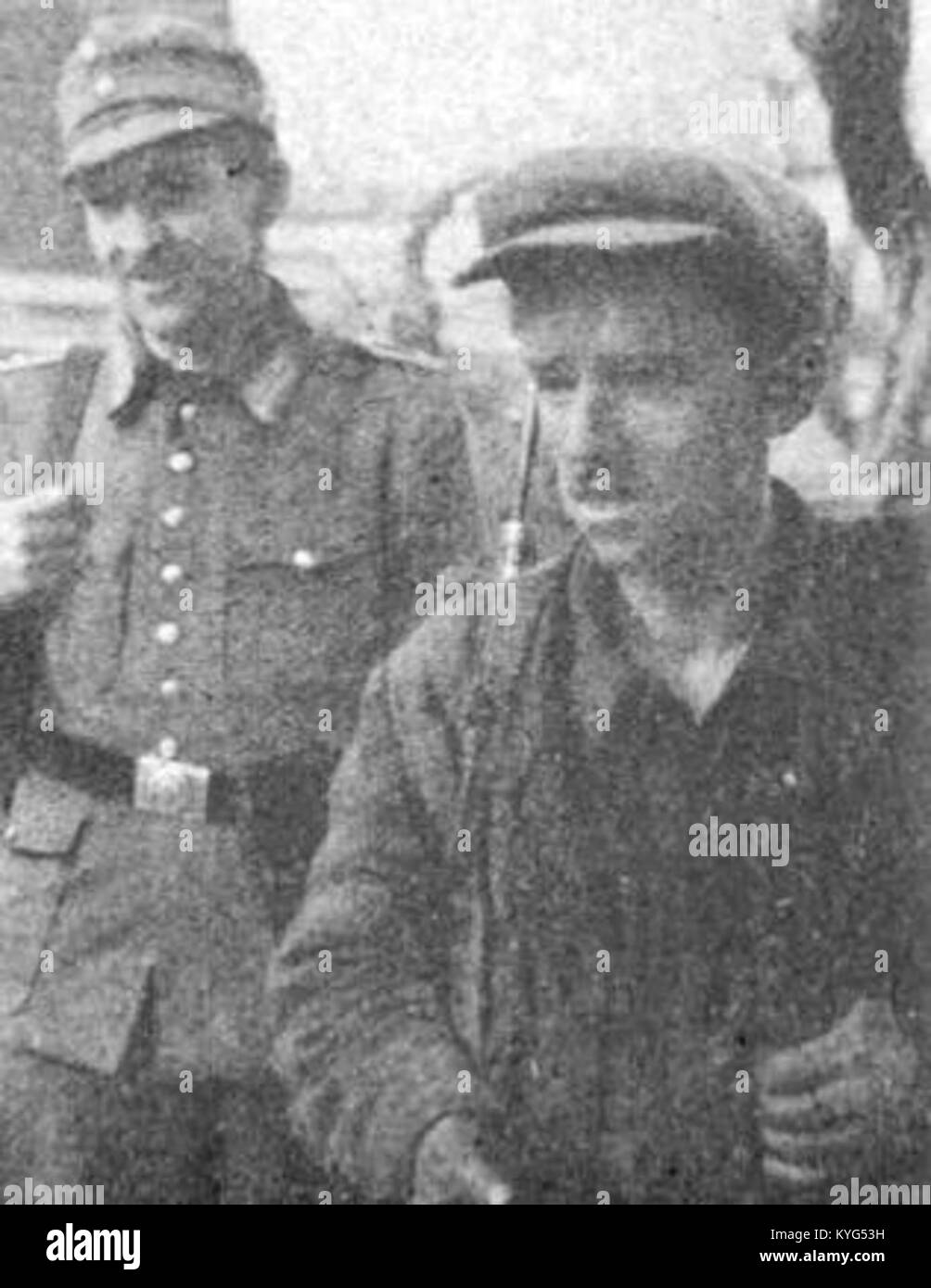 A historical photograph or document related to a deserter from the ...