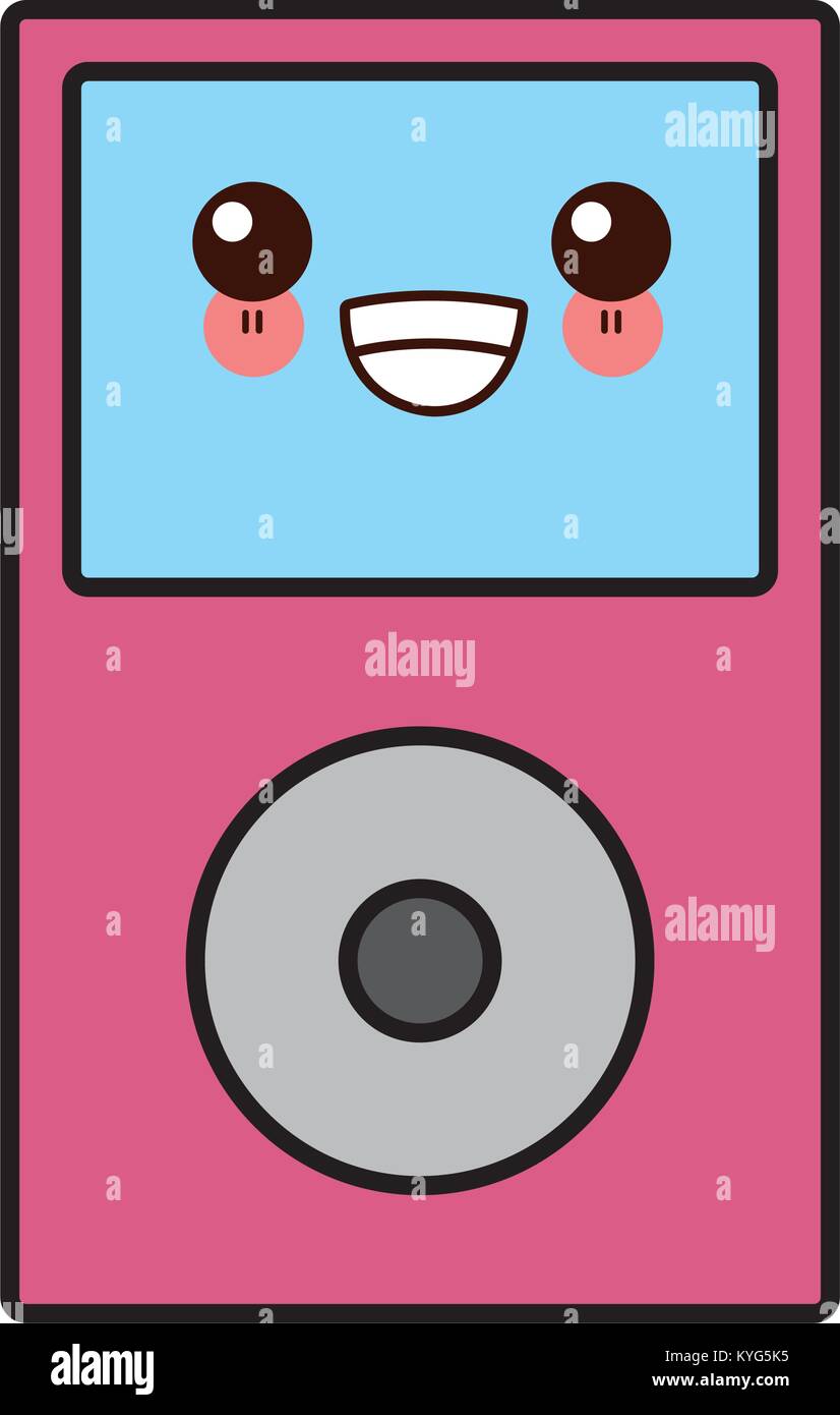 Portable mp3 player cartoon hi-res stock photography and images - Alamy