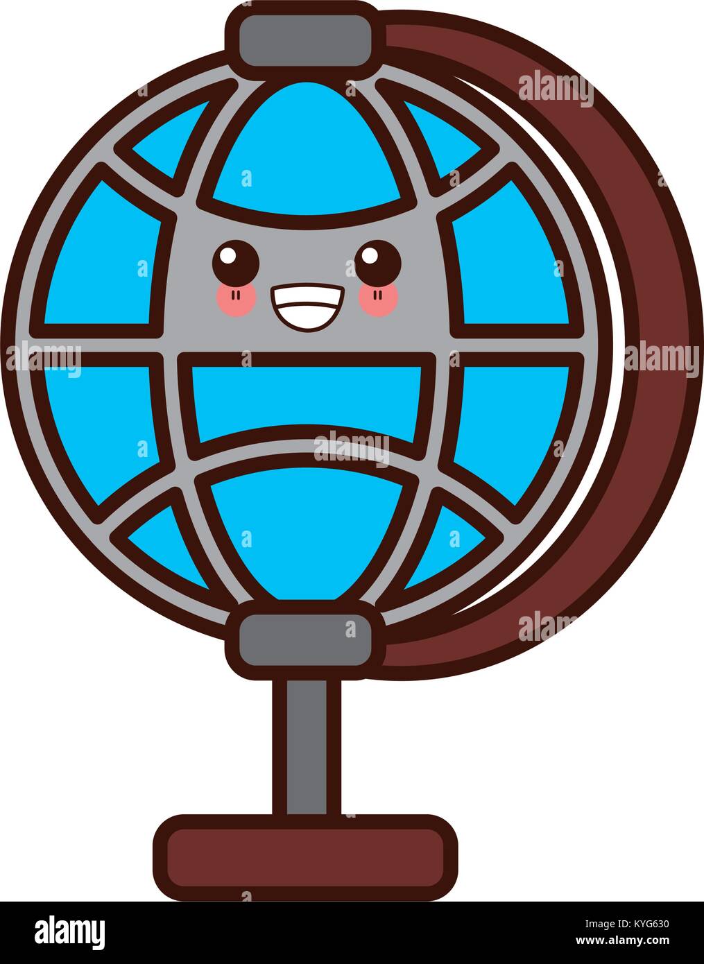 Kawaii world earth global hi-res stock photography and images - Alamy