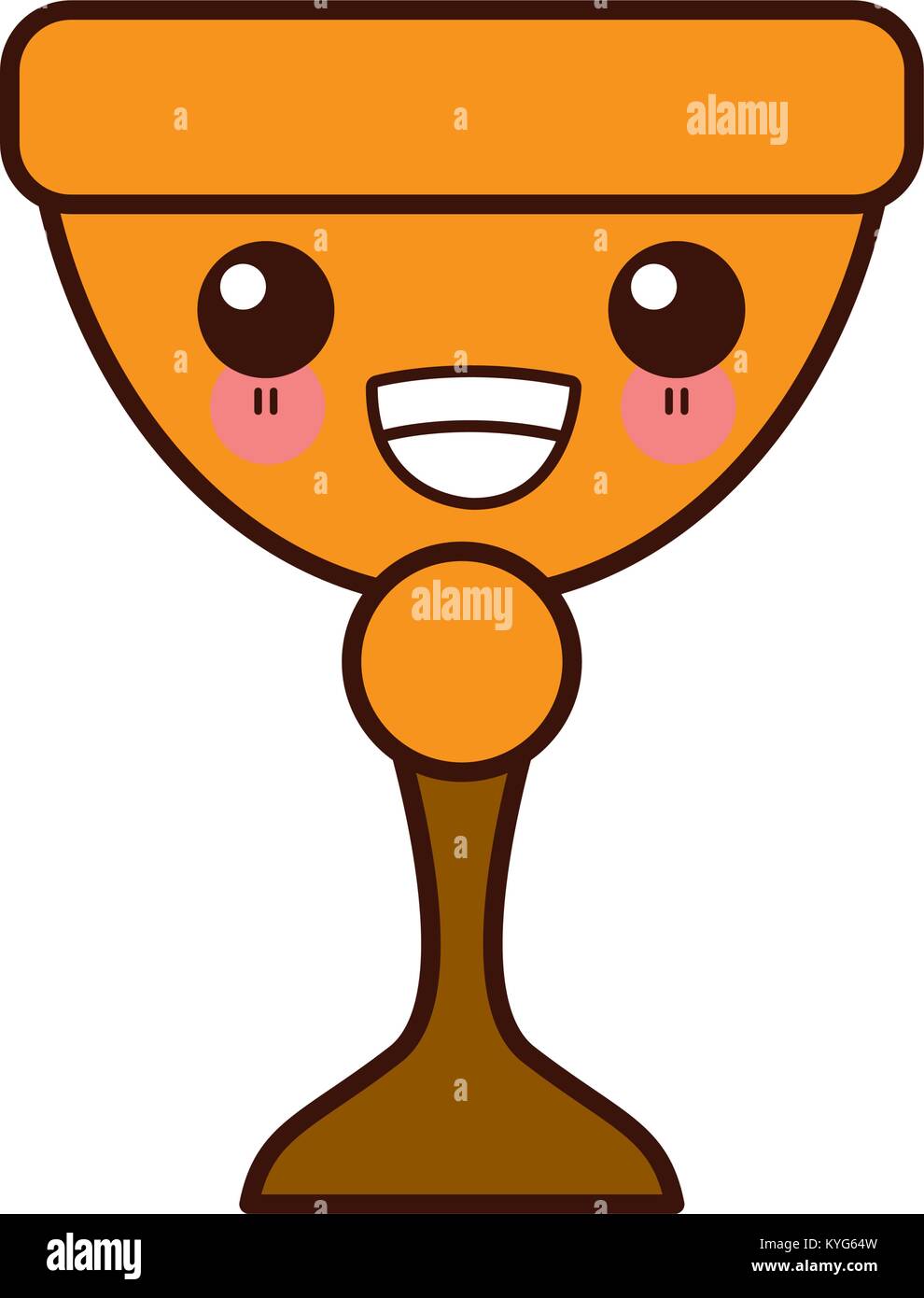 Sacred chalice symbol cute kawaii cartoon Stock Vector Image & Art - Alamy