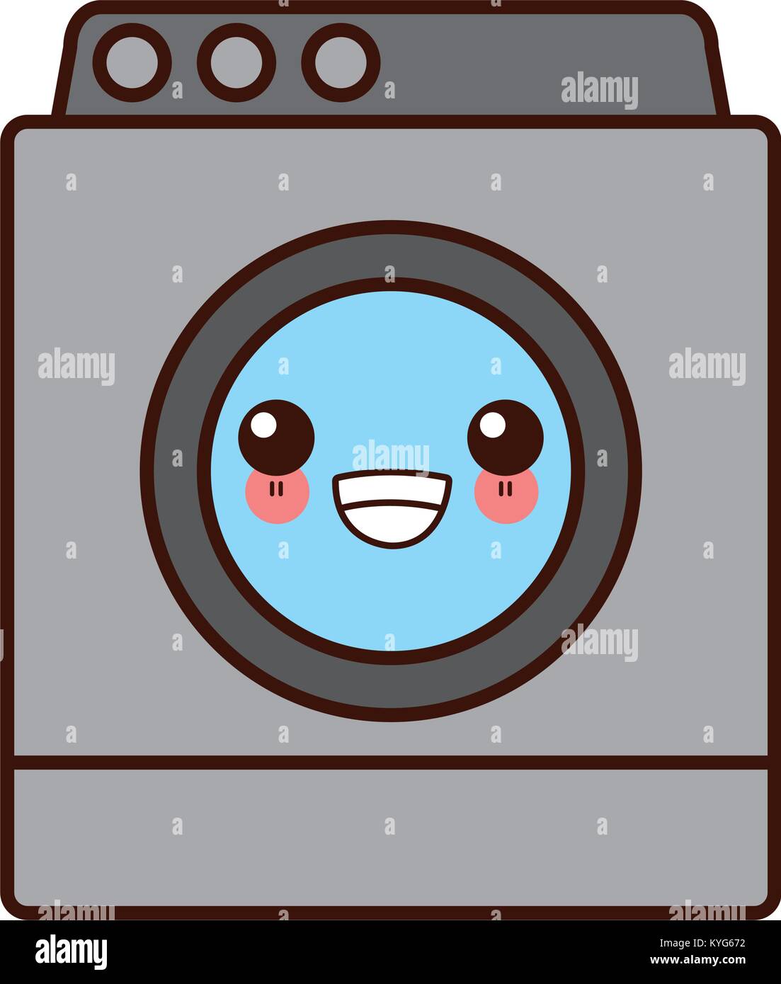 Washing machine smile Stock Vector Images - Alamy