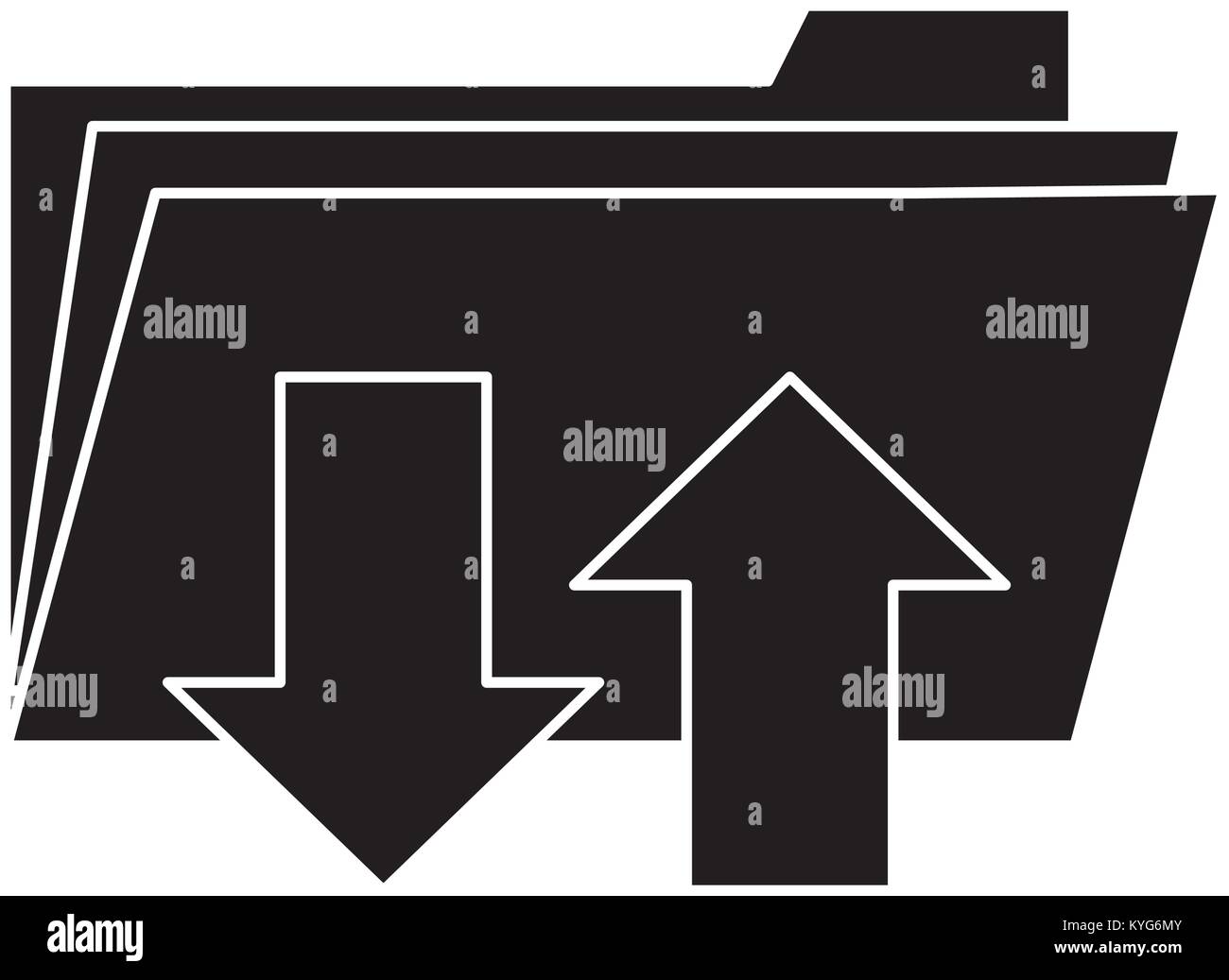Folder document symbol Stock Vector Image & Art - Alamy