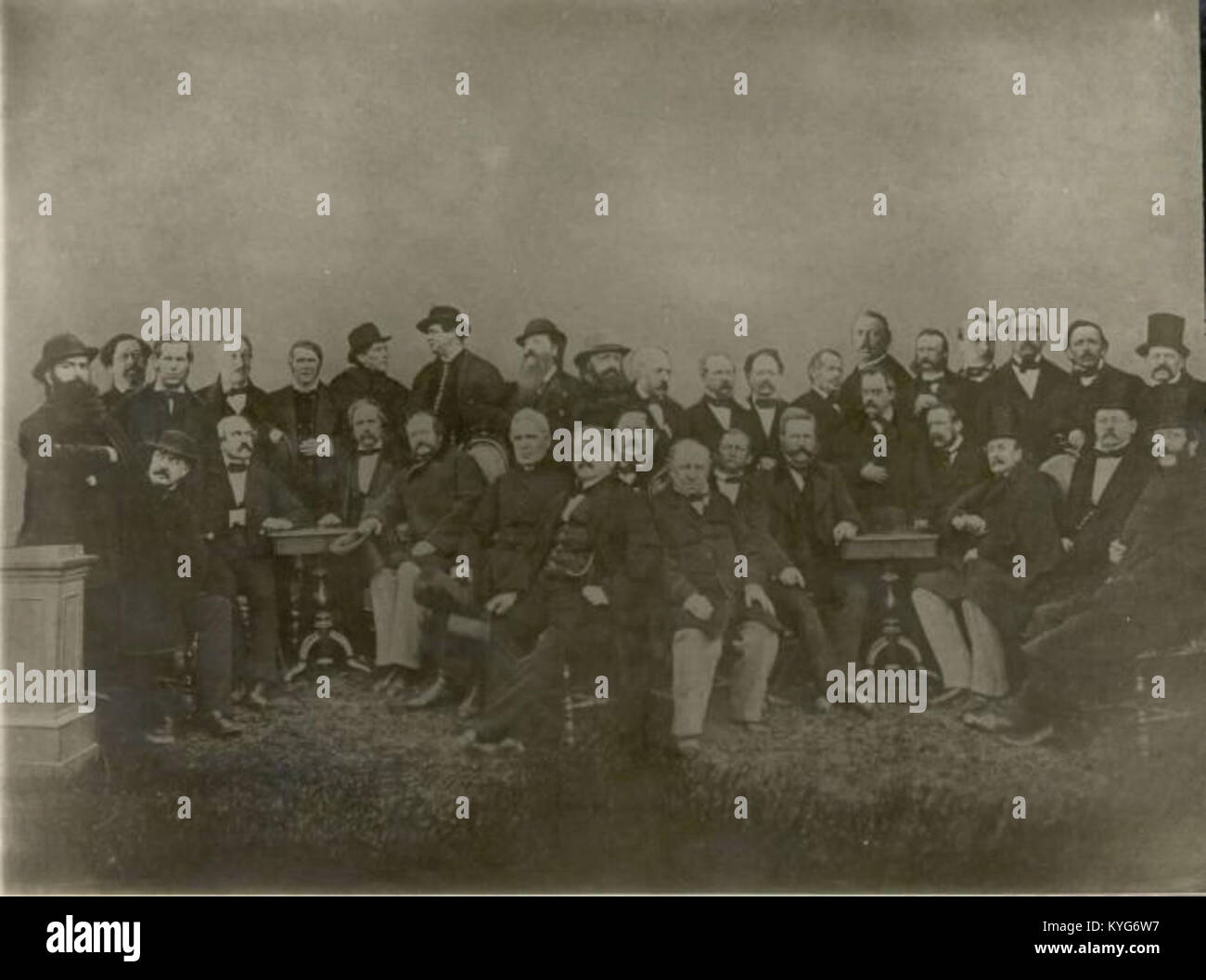 A historical photograph of the First Carniolan Provincial Assembly in ...
