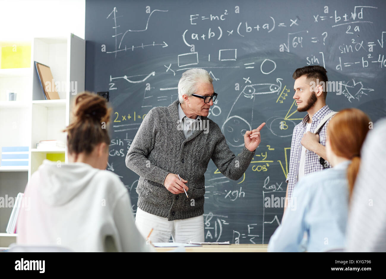 Teacher scolding student hi-res stock photography and images - Alamy