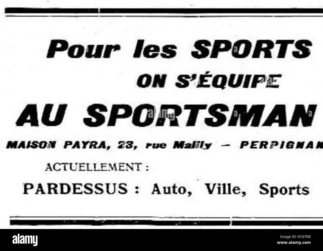 This 1914 advertisement from 'Le Cri Catalan' features a sportsman ...