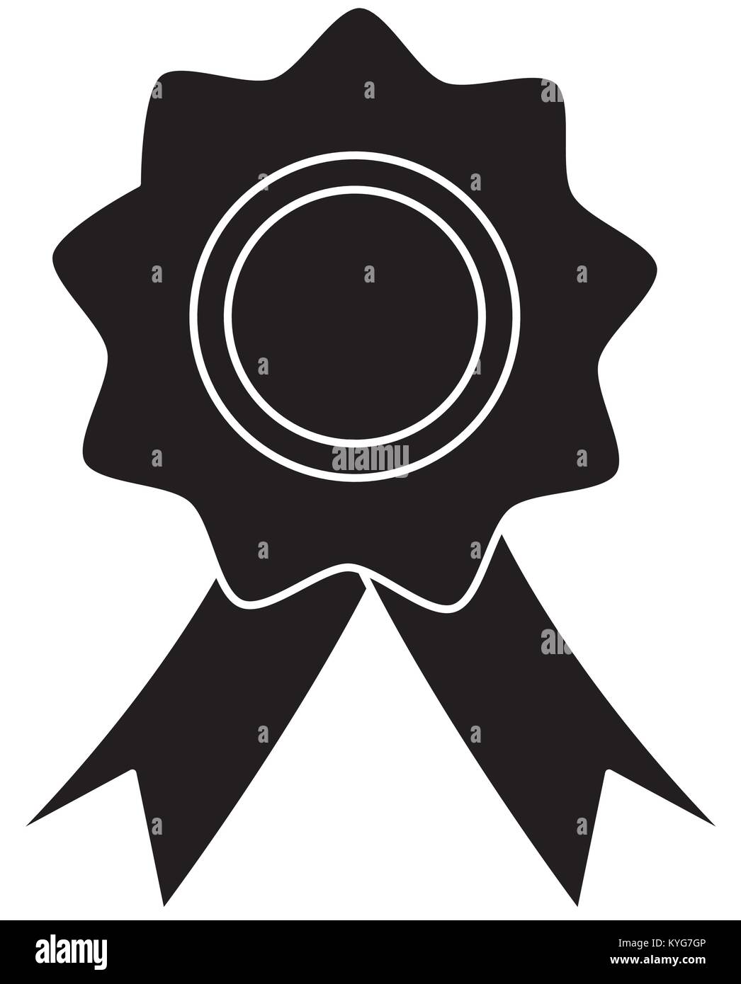 Award ribbon symbol Stock Vector Image & Art - Alamy