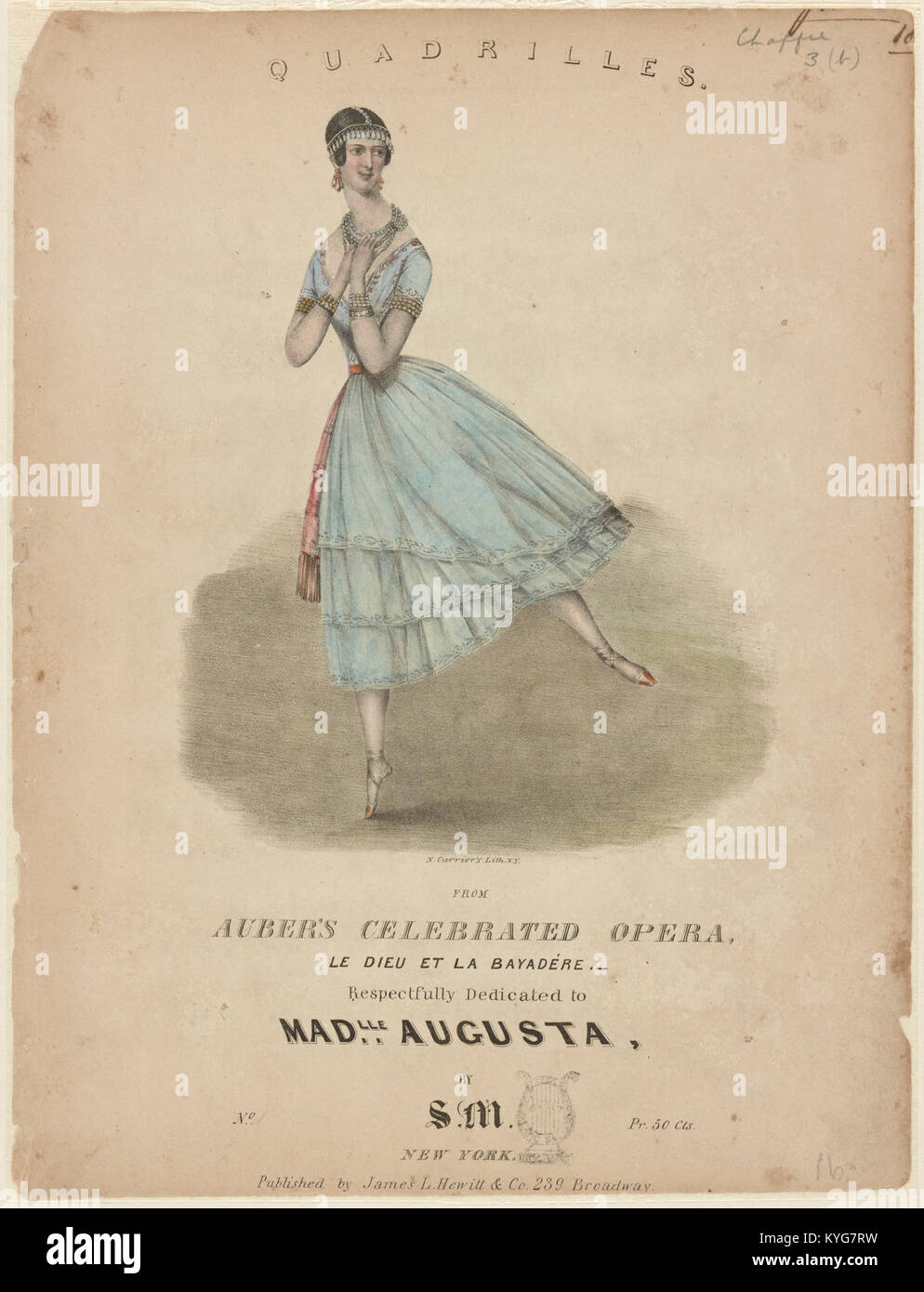 Quadrilles from Auber's celebrated opera Le dieu et la bayadère ...