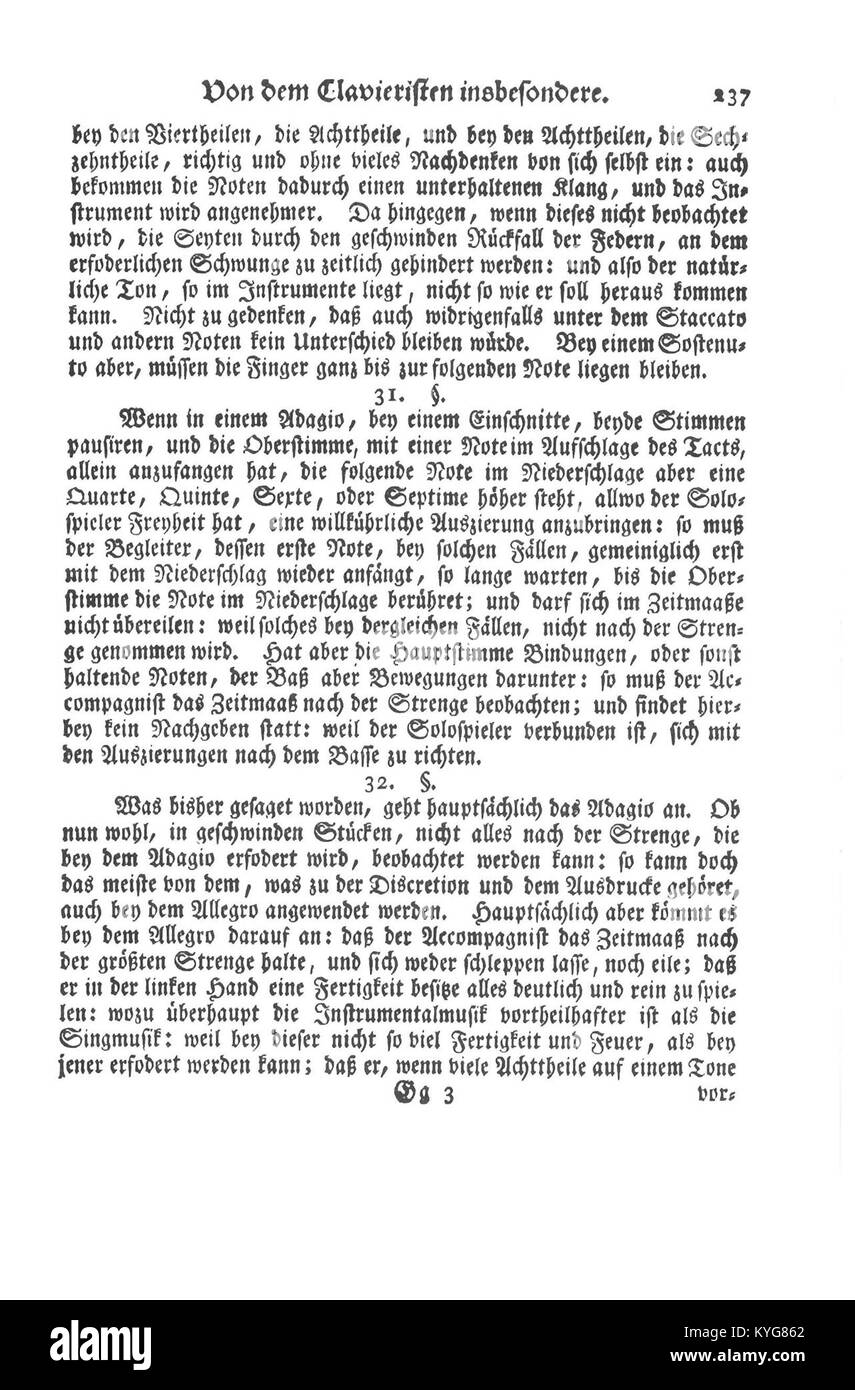 This page from 'Versuch über die Flöte' by Quantz, published in 1752 ...