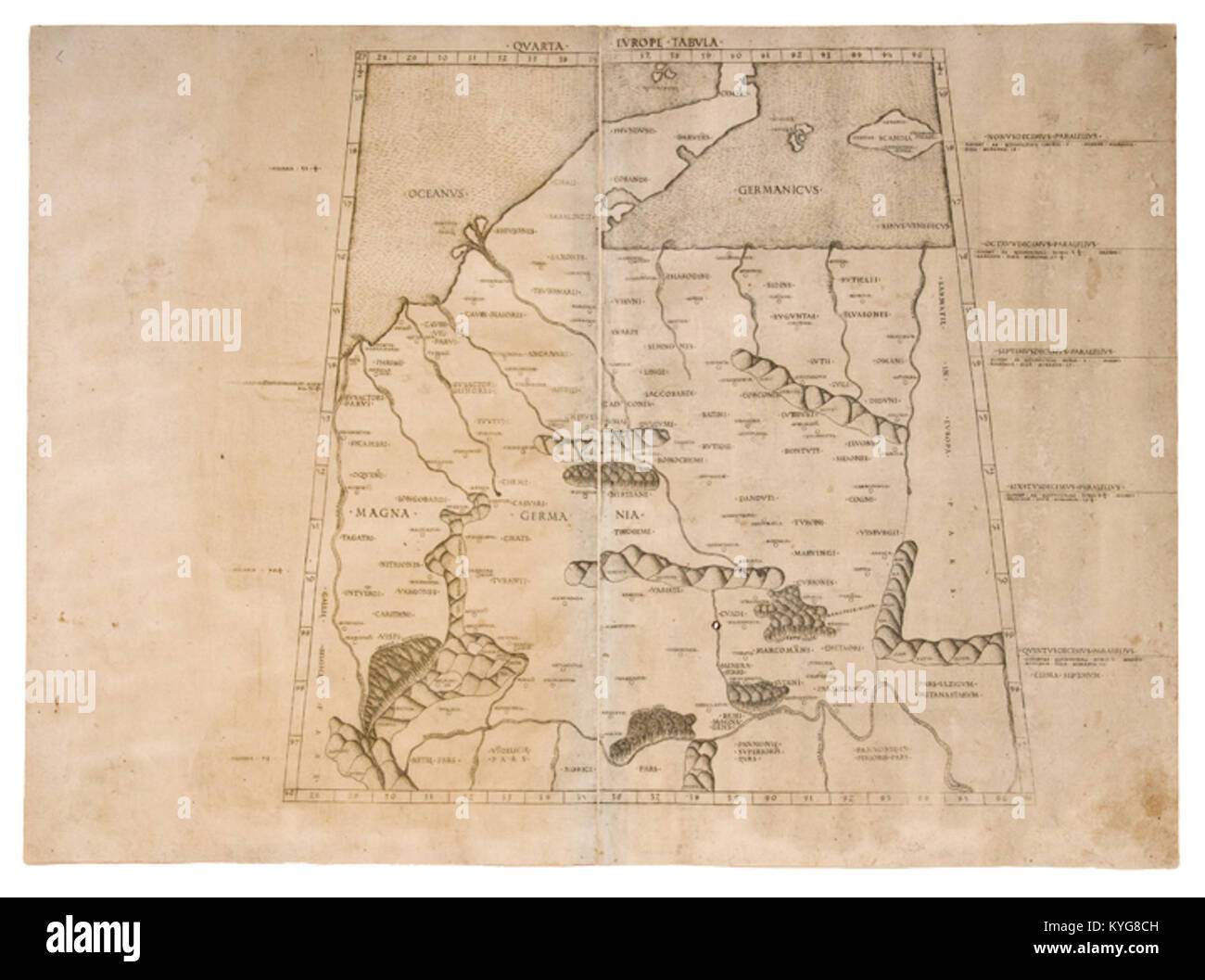 The 'Quarta Europe Tabula' is a 1490 map of Europe, showcasing the ...