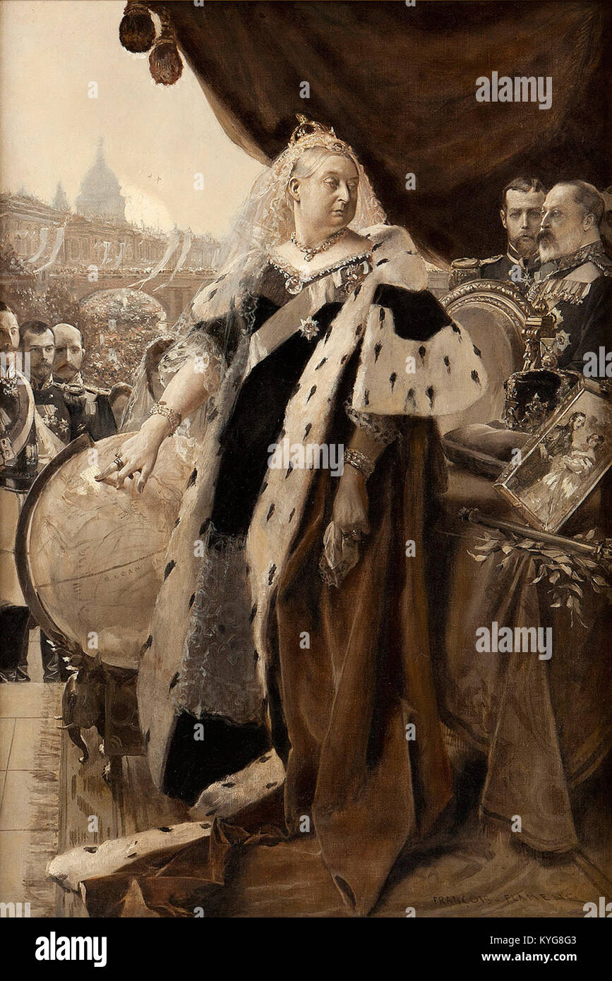 François Flameng’s portrait of Queen Victoria depicts the British ...