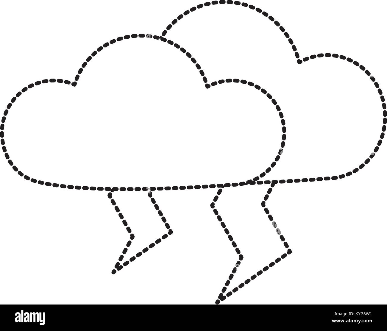 Rainy cloud symbol Stock Vector Image & Art - Alamy