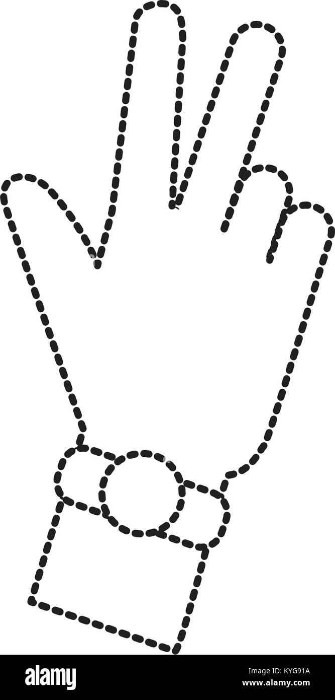 Number three hand symbol Stock Vector Image & Art - Alamy