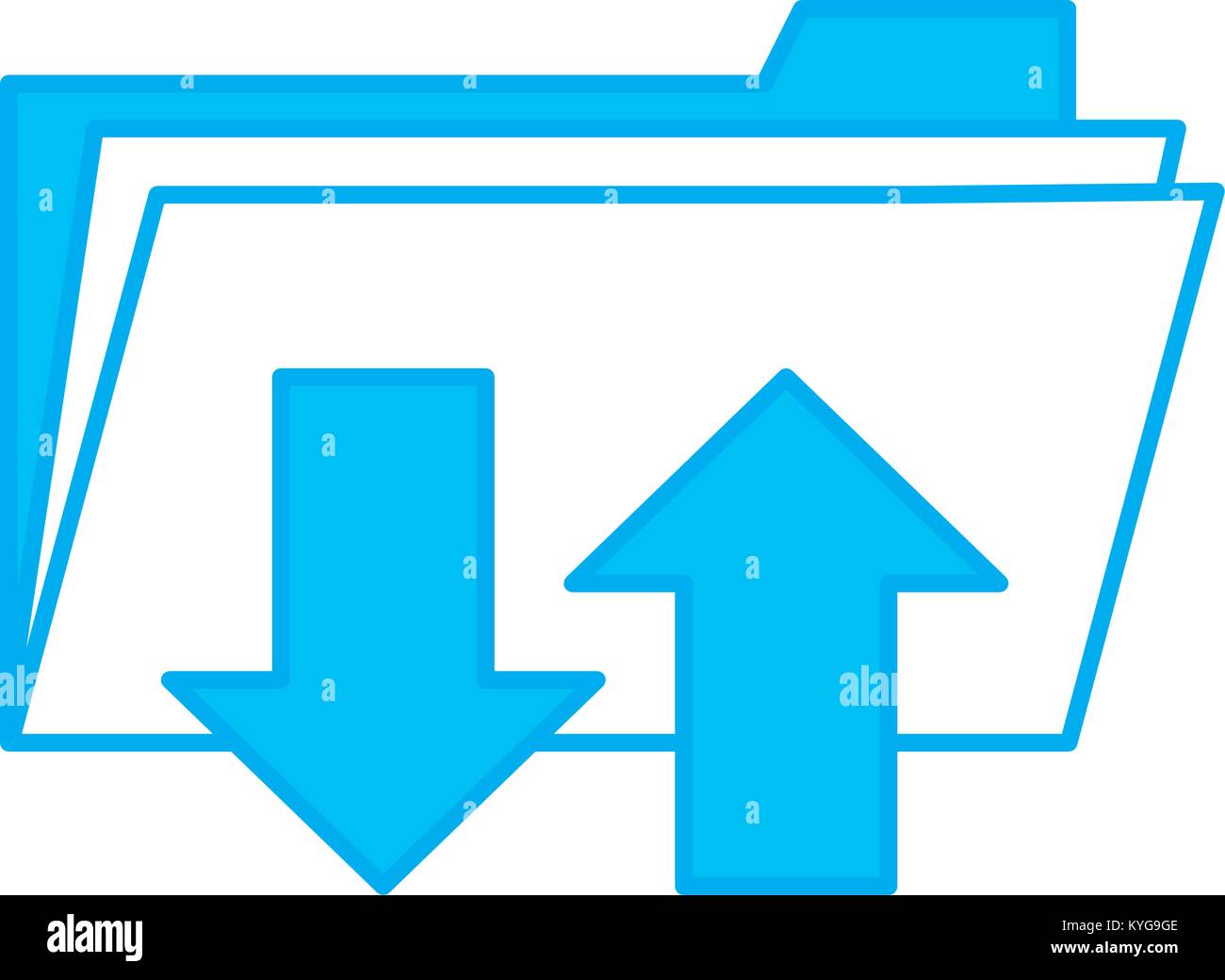 Folder document symbol Stock Vector Image & Art - Alamy