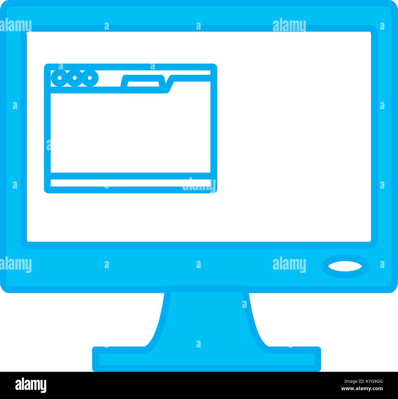 Computer screen on Stock Vector Image & Art - Alamy