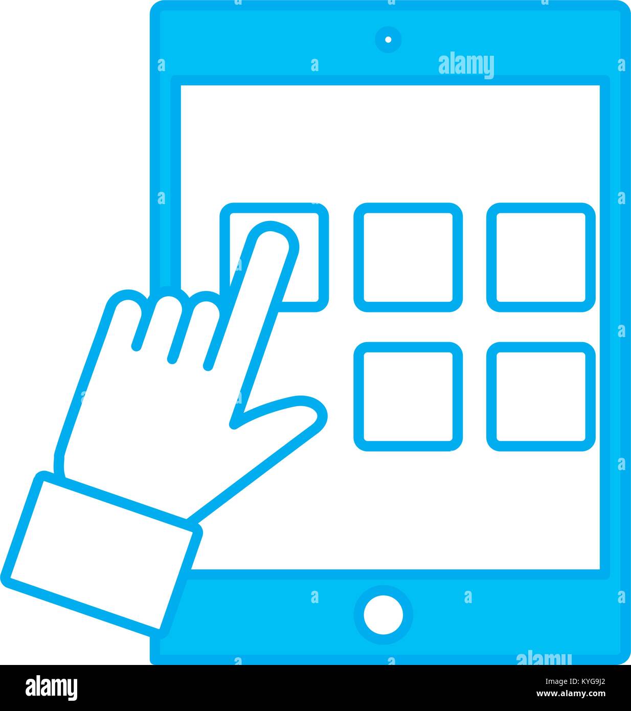 Tablet apps symbol Stock Vector Image & Art - Alamy