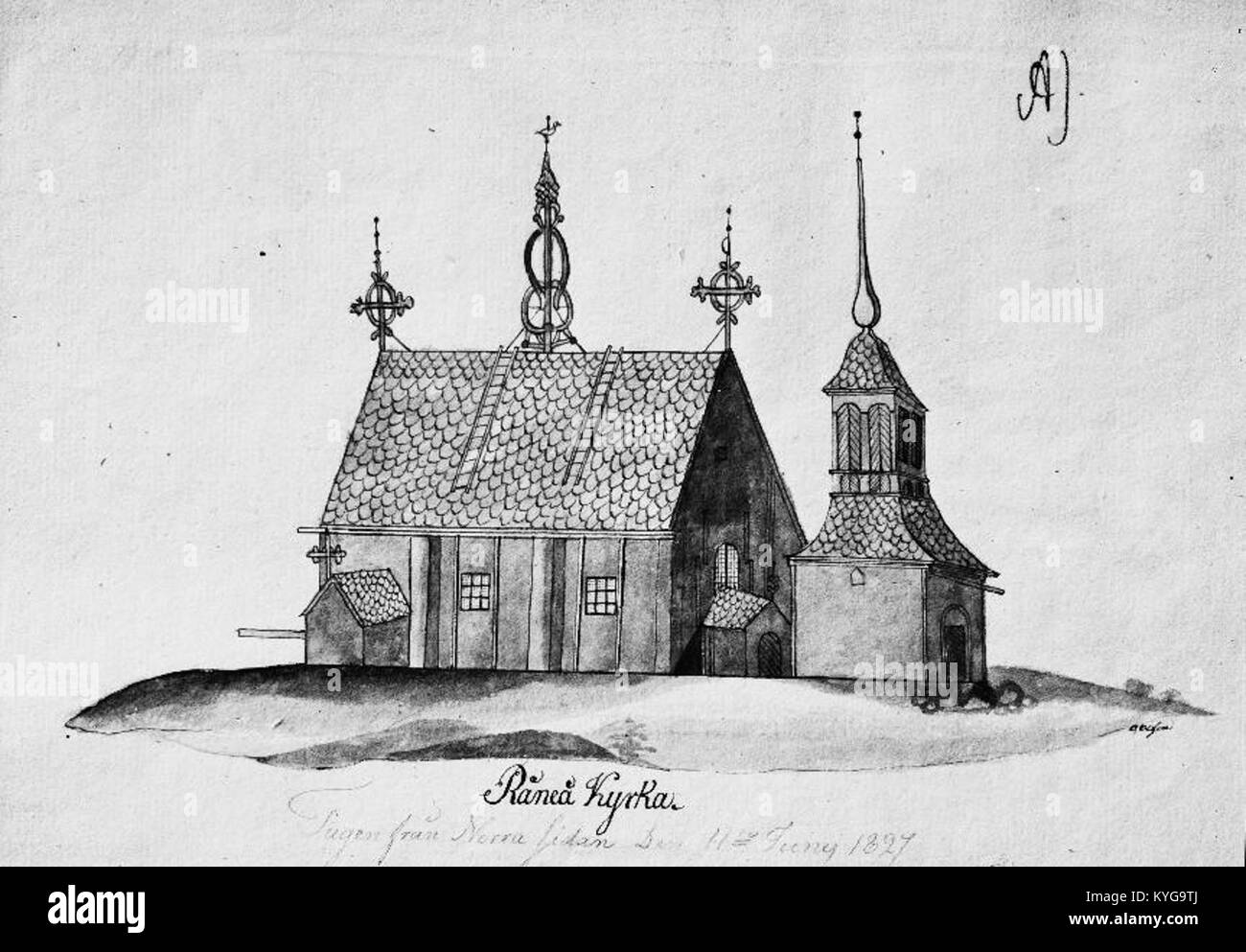 Old chapel church in Black and White Stock Photos & Images - Alamy